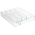 mDesign Plastic Kitchen Drawer Storage Cutlery Tray - Clear - Walmart.com