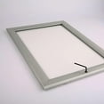 Lockable Weatherproof Snap Poster Frame 30x40 Inch Silver 1.38" Aluminum Profile Front Loading ...