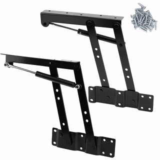ZOENHOU 1 Pair 9.5 Inches Black Lift Up Top Hinge, 150N Folding Tea ...