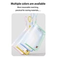 Clear File Folder Zippered Bag Water Resistant Document Organiser With ...
