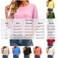 CQONEPT Womens Shirts Loose Tops Short Sleeve Soft Comfy Casual Blouses ...