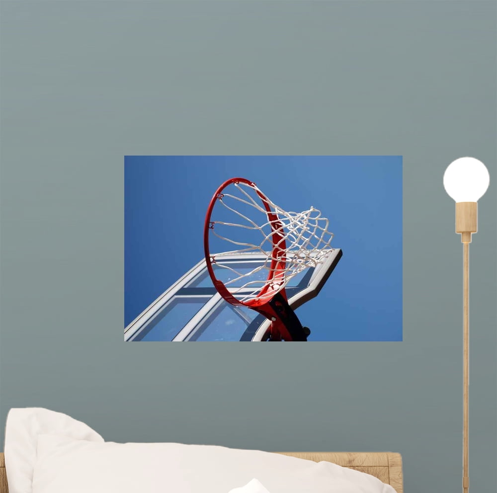 Outdoor Basketball Backboard and Wall Mural Decal Sticker, Wallmonkeys ...