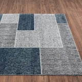 Luxe Weavers Blue Geometric Area Rug, 4x5, Jute Backing - Walmart.com