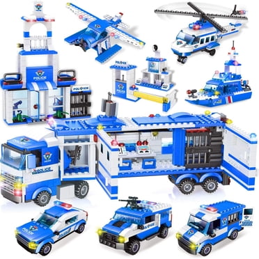 Free Shipping! Exercise N Play 1020 Pieces City Police Station Building ...