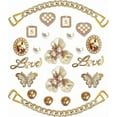 SRIVERVILL Shoe Charms for Crocs, Bling Resin Decorations, 18 Pcs with ...