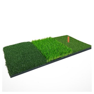 Dual-Surface Hitting/Practice, Chipping and Driving Golf Grass Mat with ...
