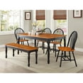 Better Homes and Gardens Autumn Lane Farmhouse Dining Table, Black and ...