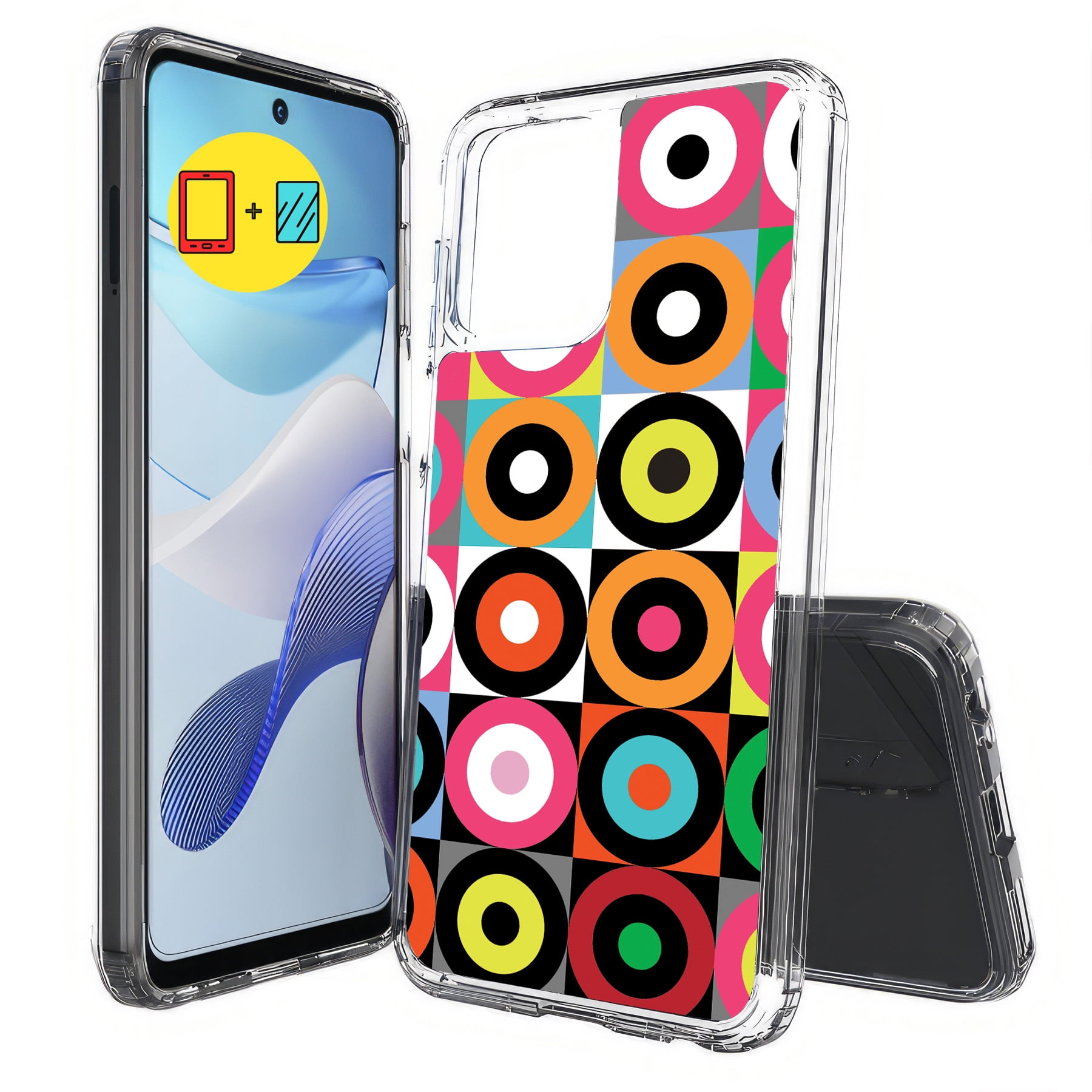 TalkingCase Slim Phone Case Compatible for Motorola Moto G 5G 2023, Color Bullseyes Print, w ...