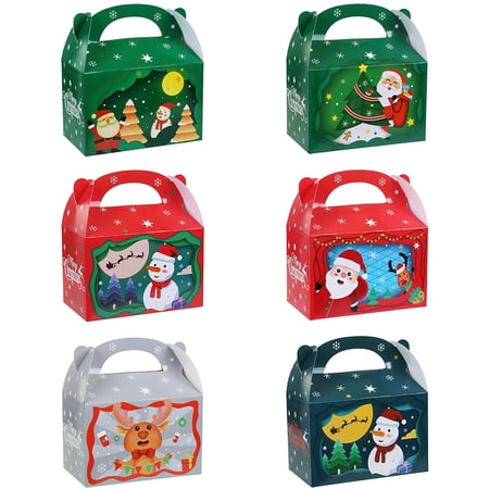 24 Pieces Christmas Treat Boxes Advent Calendar Boxes 3D Xmas House ...