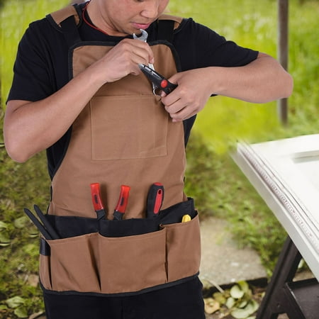 Garosa Canvas Garden Tools Apron with Storage Pockets Men Women Gardeners Planting Accessory ...
