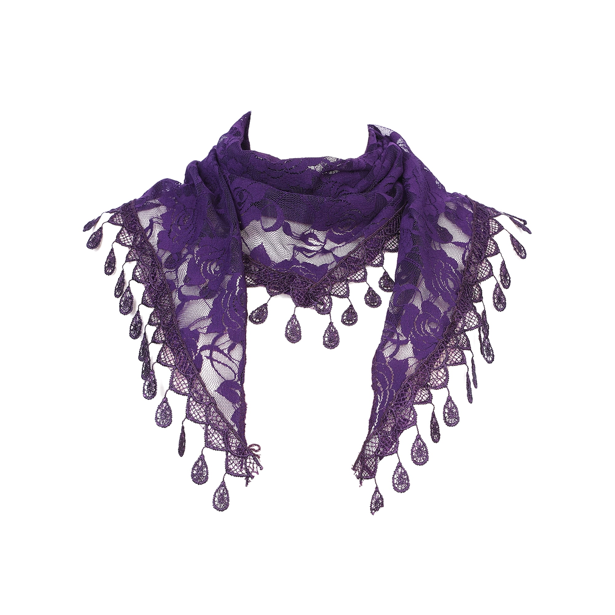 Click here for Inspire Chic Lace Rose Floral Mantilla Scarves  Ta... prices