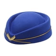 Blekii Pillbox Hats for Women Tea Party 1Pcs Black Felt Stewardess ...