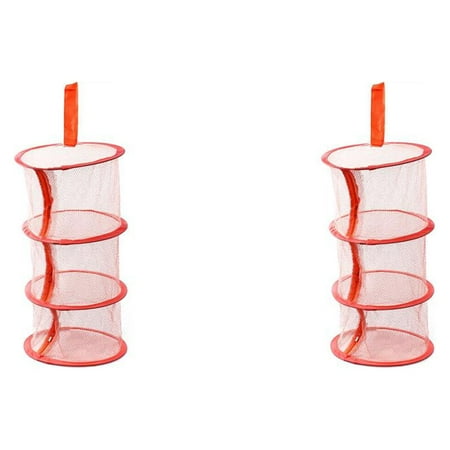 stanreset Hanging Mesh Bags 3 Compartments Toys Storage Multi-function ...