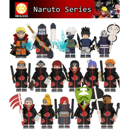 Amyove Naruto Lego Toys Minifigures Comic Building Blocks Akatsuki ...