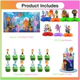 Elemental Party Decorations Decor Supplies Honeycomb Centerpieces Table ...