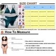Bikini Sets for Women 3-Piece Triangle Swimsuit with 2 Tie Side Bottoms ...