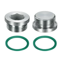 4 Pack SAE 1-1/16-12 UNF Inner Hex Head Pipe Fitting Plug, Universal ...