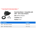 Front Strut Mount - Compatible with 2007 - 2015 Jeep Compass 2008 2009 ...