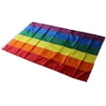 Gongxipen 2pcs Rainbow Flag 3x5ft Polyester Pride Lgbt Banner Flag With