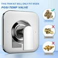 Replacement for Moen T2471 Genta LX Shower Trim Kit, Only fit Posi-Temp ...
