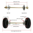 29" Complete Rear Axle Assembly Wheel Hub Kit for Go Kart, Quad, Drift ...