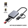 Whaledi Aluminum USB 3.0&Type C Card Reader for Fast Speed UHS Memory ...