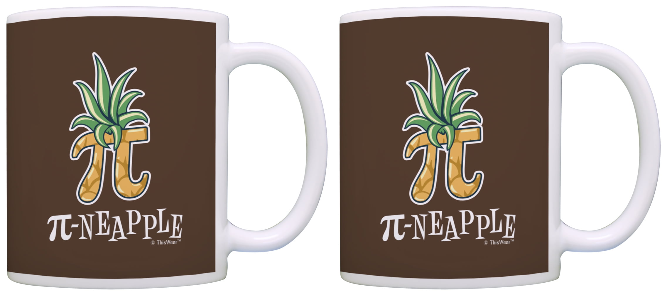 ThisWear Pi Day Mug Pineapple Pi Funny Math Gifts Math Geek Science ...