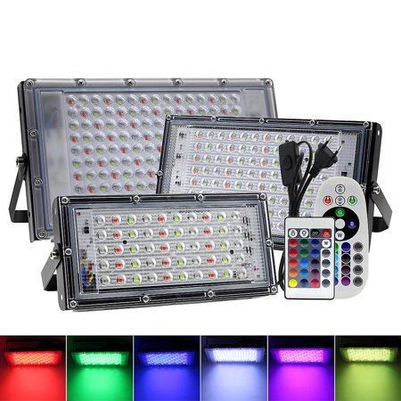 Led Rgb Spotlight 50w 100w 150w Ip65 Outdoor Floodlight Ac220v Rgb ...