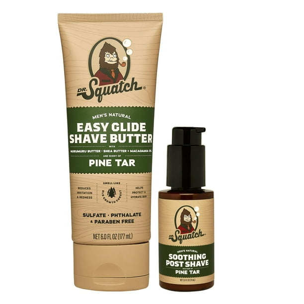 Manteca de afeitar suave con crema hidratante Shave Bundle Dr. Squatch Pine Tar | Bodega Aurrera ...