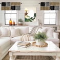 Brown Black Valances for Windows Japanese Style Striped Black Line Art ...