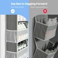 Yecaye 2 Pack 4 Tier Over the Door Organizer, Storage Bins with Mesh ...