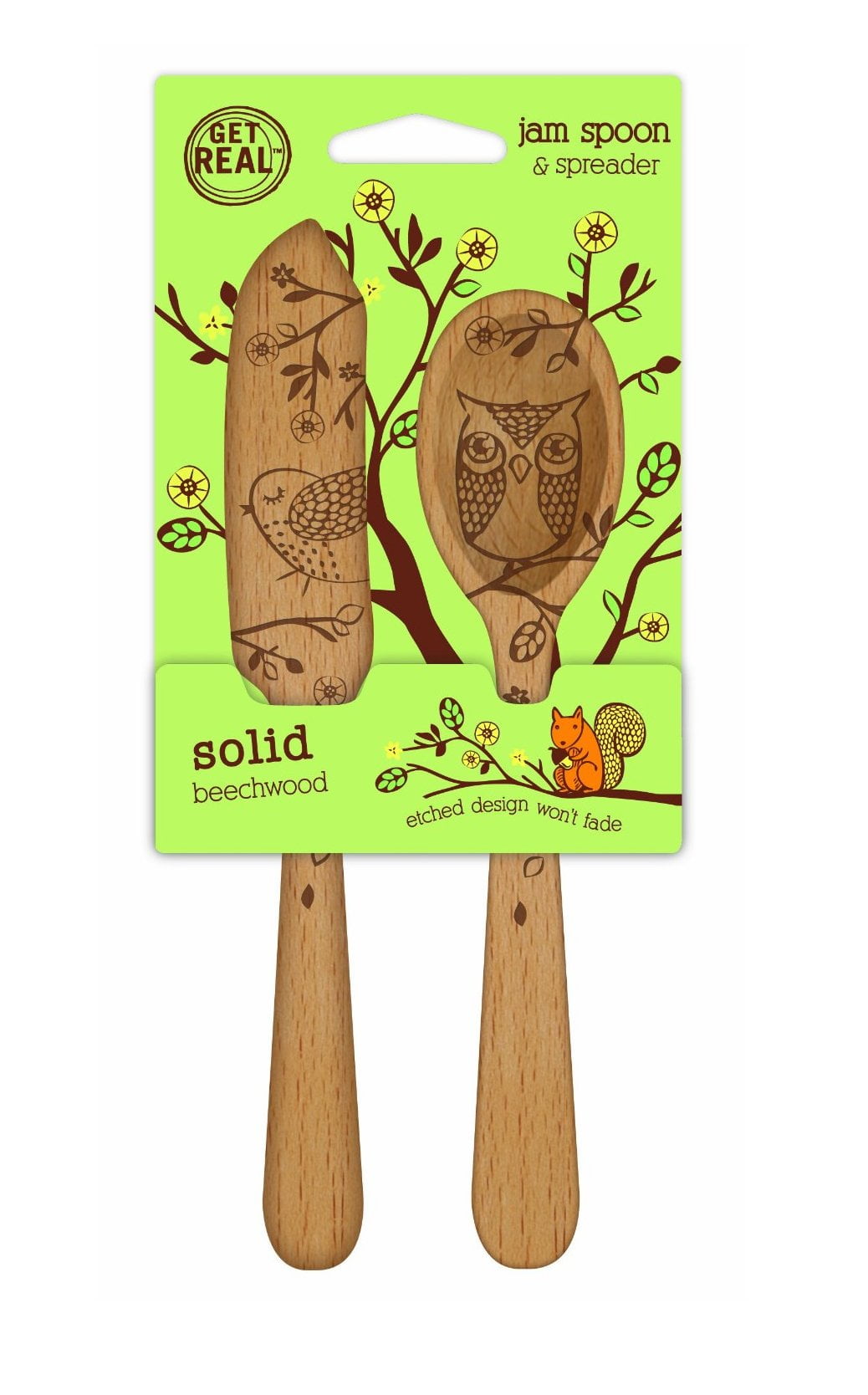 Beechwood Jam Spoon & Spreader Set - Woodland Collection by Talisman ...