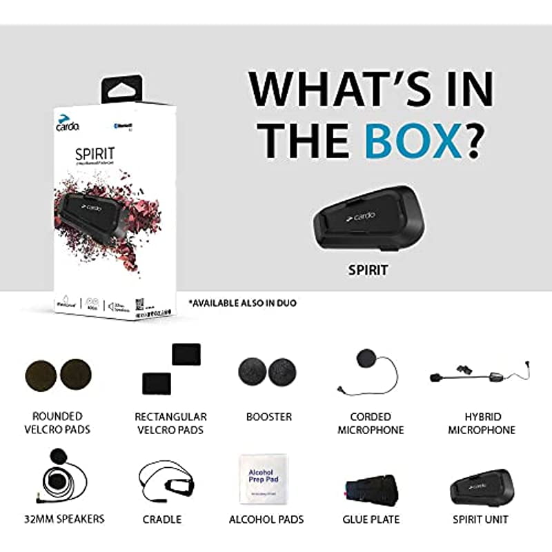 Buy Cardo Systems Spirit Motorcycle Bluetooth Communication Headset ...