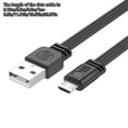 USB To USB 5Pin Flat Silicone Charging Cable Right Angled Connector ...