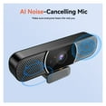 Webcam All-in-One 2K Webcam With AI Microphone Speaker Privacy Cover ...