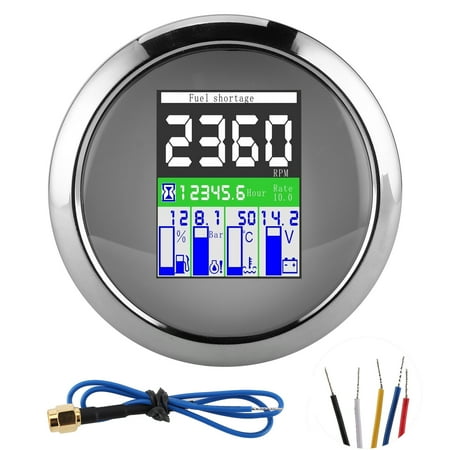 Multifunction Digital Meter Tachometer Speedometer Oil Pressure Gauge ...