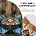 Boho Leaf Round Tablecloth for 45-54 Inch Tables,Fitted Table Cover ...