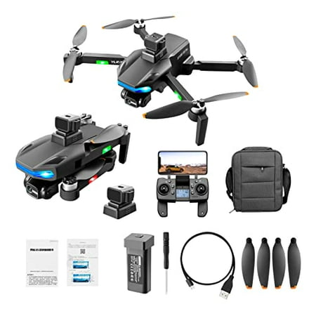 Drone with 8K HD Dual Cameras, FPV Folding GPS Brushless Quadcopter ...