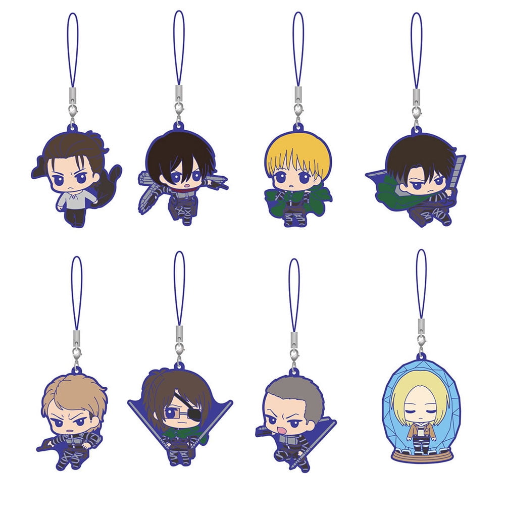 Attack on Titan The Final Season Capsule Rubber Mascot 2 - Set of 8 ...