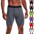 BRANROY Men's Sports Compression Running Shorts - Color-Block ...