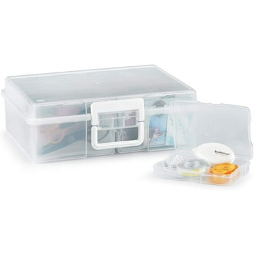 "Lifewit Acid-Free Photo Storage Box, 4"" x 6"" Clear Plastic Case with ...