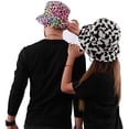 Bucket Hats Fuzzy Sheep Print Women Men Plush Cap Warm Soft Fisherman ...