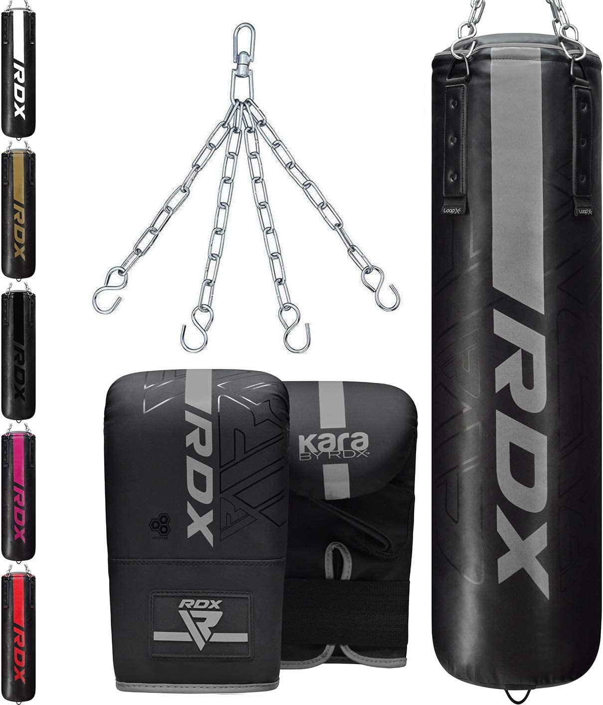 RDX Punching Bag Heavy Filled Set, Non Tear Maya Hide Leather Adult Bag ...