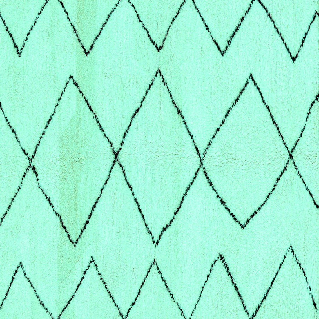Ahgly Company Indoor Square Solid Turquoise Blue Modern Area Rugs, 7 ...