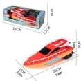 Ckraxd Speed RC Boat, Remote Control Speedboat, Waterproof Racing Ship ...