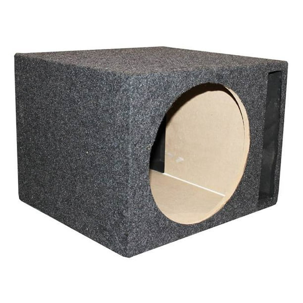 QPower QSBASS12 Single 12″ Vented Slot Ported Subwoofer Sub Enclosure ...