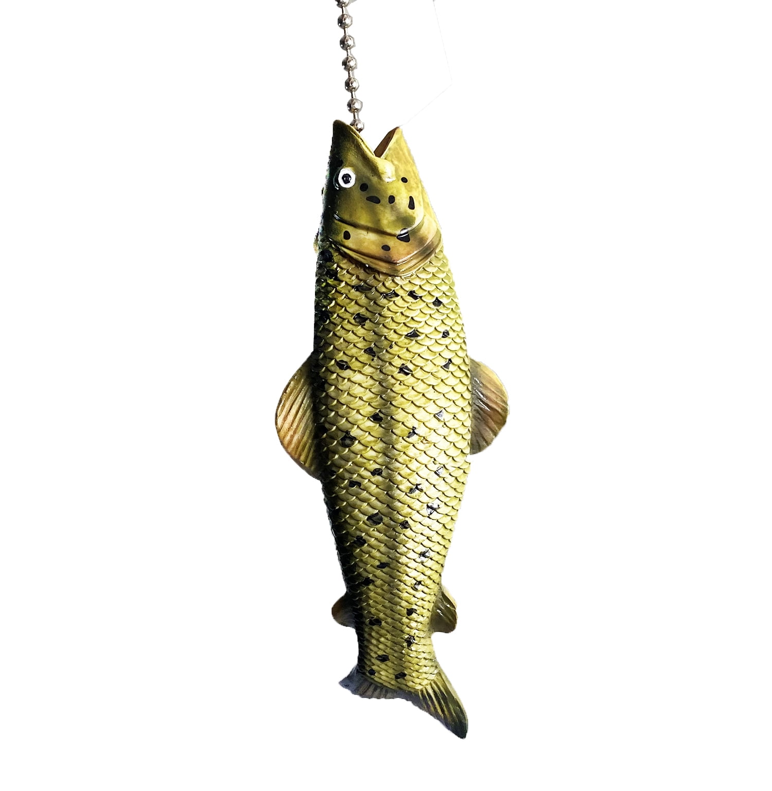 Large Lake Trout Fish Fan Pull - Ceiling Fan - Light Lamp Pull ...
