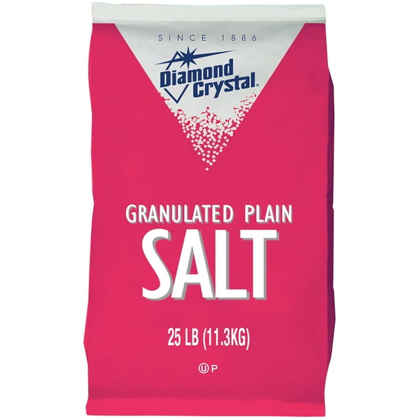 Diamond Crystal Granulated Salt 25 Lb Bag - Walmart.com