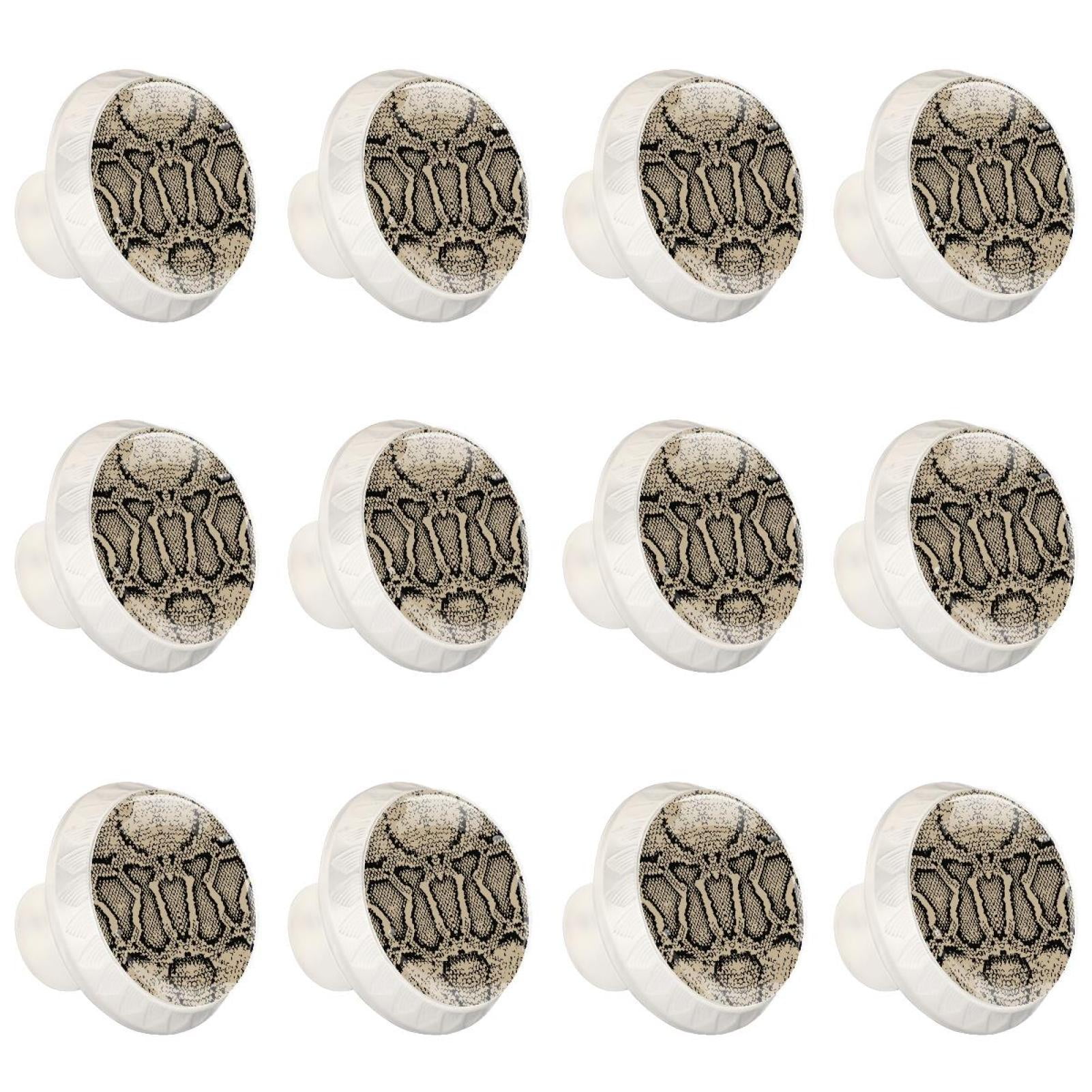 12 Pcs Black White Snake Knobs for Kitchen Cabinet Cupboard Dresser ...