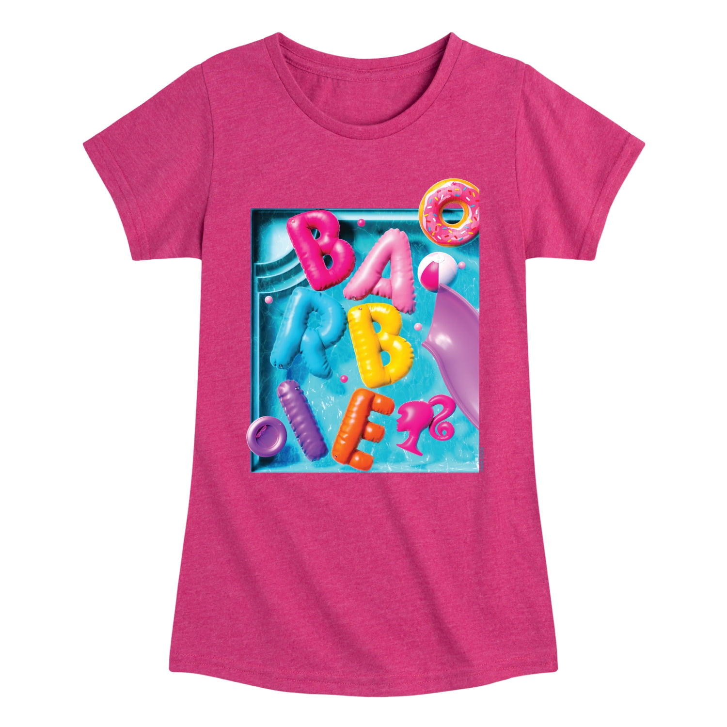 Barbie - Summer Pool Floaties - Toddler And Youth Girls Raglan Graphic ...